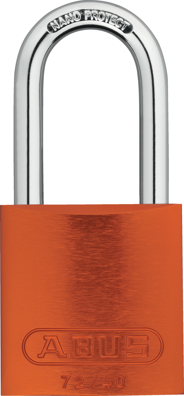 ABUS Aluminium Padlock 72/40HB40 orange